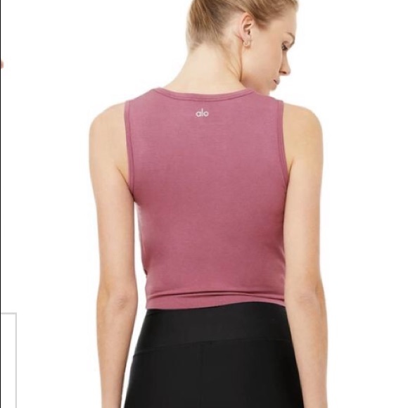 ALO Yoga | Tops | Alo Cover Tank In Dragonfruit | Poshmark